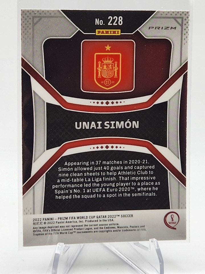 2022 PANINI PRIZM, WORLD CUP, HYPER, #228 UNAI SIMON, SPAIN | eBay