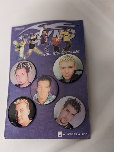 Vgt N'Sync Tour Button Pins Justin Timber lake lance bass joey fatone ...