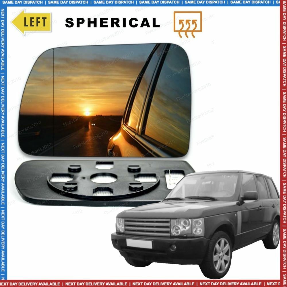 Left Passenger side Wide Angle Wing mirror glass for Range Rover 2002 ...
