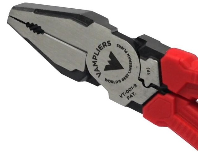 VAMPLIERS VT-001-9 9" Linesman Pliers with Cable-Cutter Tape Pulling ...