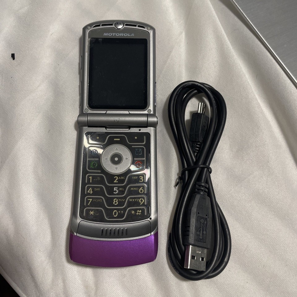 Unlocked Motorola RAZR V3 Unlocked Flip GSM Bluetooth MP4 video Mobile ...