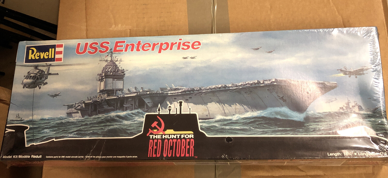 Revell USS Enterprise Hunt for Red October 1/720 Scale Model Kit 4008 ...