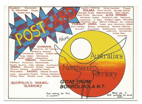 NT - c1980s POSTCARD - POSTCARD FROM AUSTRALIA'S NORTHERN TERRITORY ...