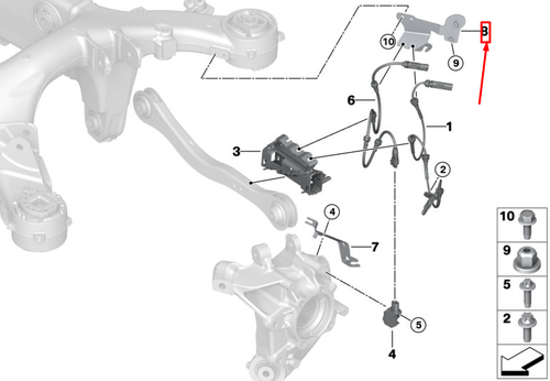 NEU BMW X5 G05 LINKS VARIABLER DÄMPFER -STEUERHALTER 37106884291 ...