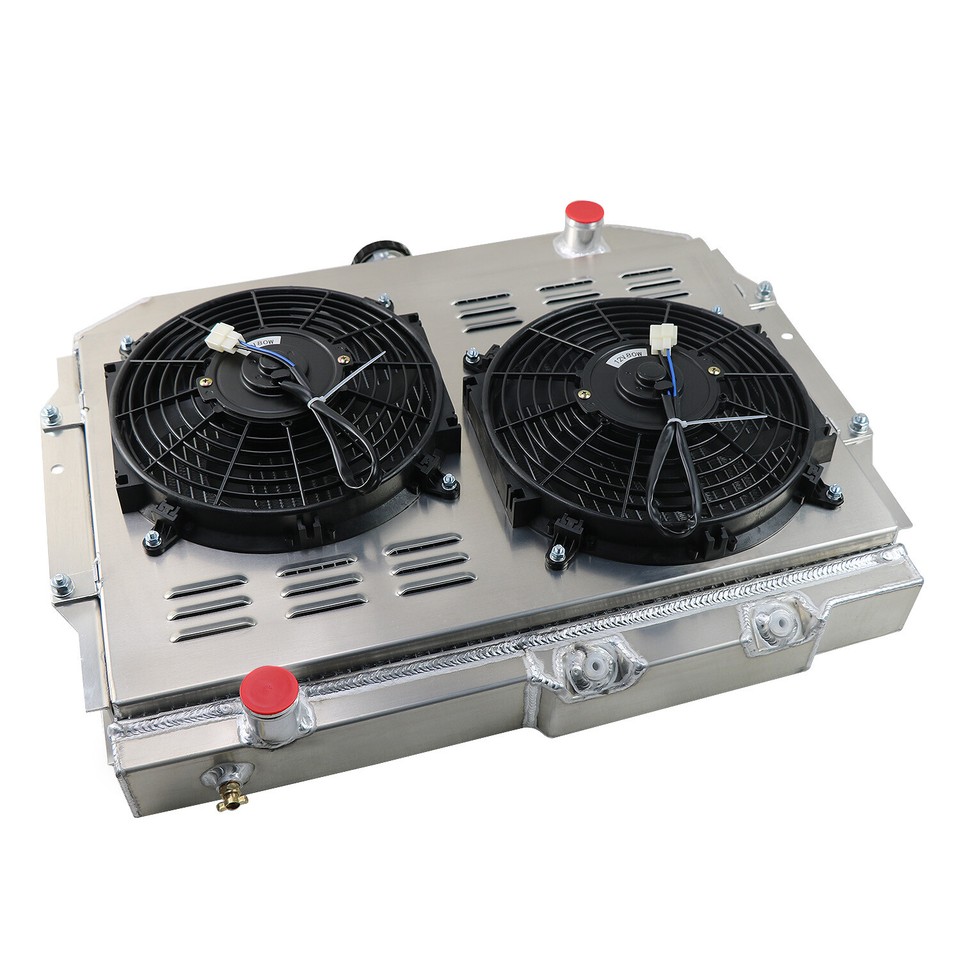 For 1958-1974 AMC AMX Javelin Marlin SST V8 Aluminum 4-Row Radiator Fan ...