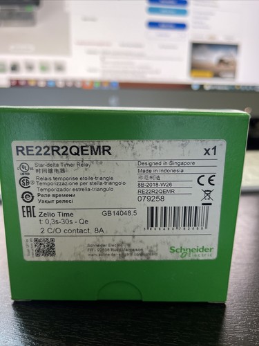 RE22R2QEMR. STAR DELTA TIME. SCHNEIDER | eBay