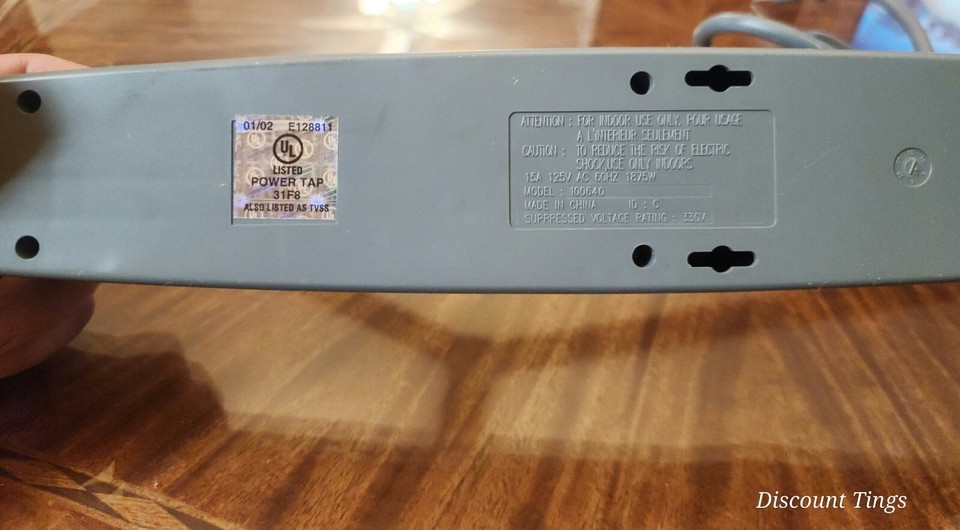 6 Outlet Power Sentry Surge Protector Power Strip | eBay