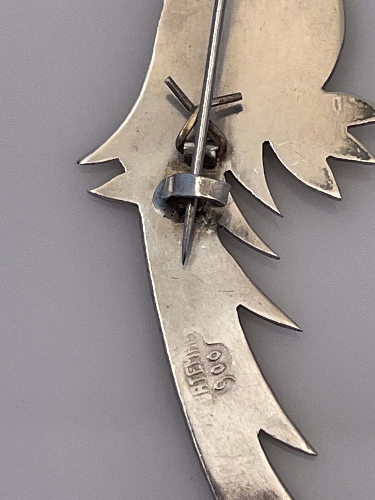 900 Sterling Silver Vintage Quetzal Bird Pin Brooch Guatemala Jewelry ...