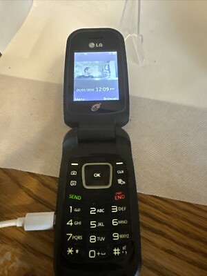 LG Tracfone Black Camera Cellular Flip Phone Model GPLG440GB TESTED ...