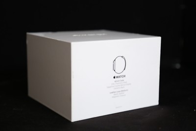 Apple Watch 42mm SS Black Lea Loop-M (EMPTY BOX, NO WATCH) | eBay