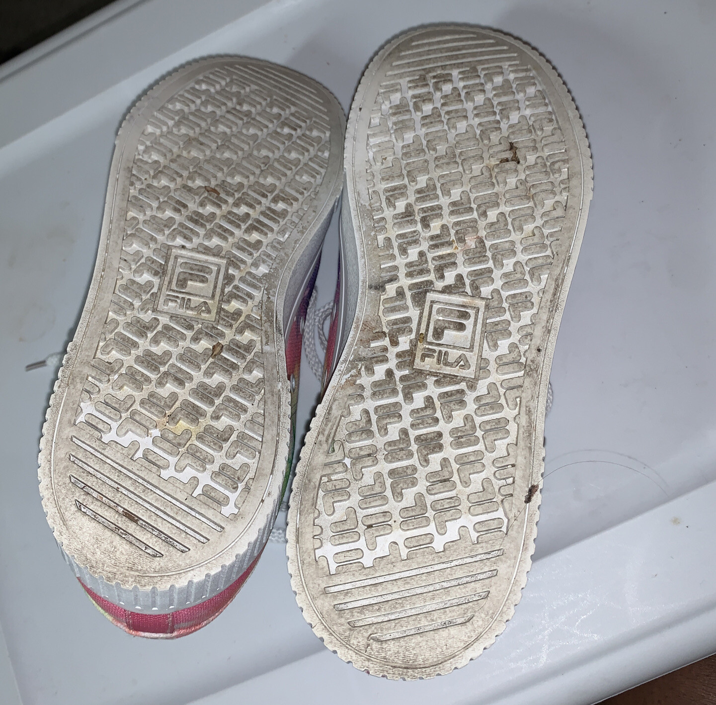 Fila Tie Dye Panache Stack Platform Rainbow Sneakers … - Gem