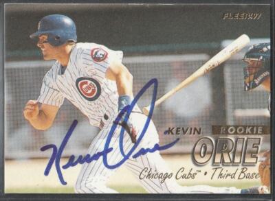 Original Autograph of Kevin Orie of the Chicago Cubs, 1997 Fleer, #523 ...