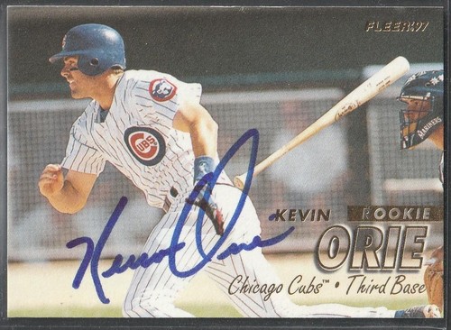 Original Autograph of Kevin Orie of the Chicago Cubs, 1997 Fleer, #523 ...