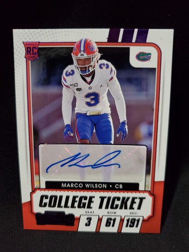 2021 Panini Contenders Draft Picks Marco Wilson College Ticket ...