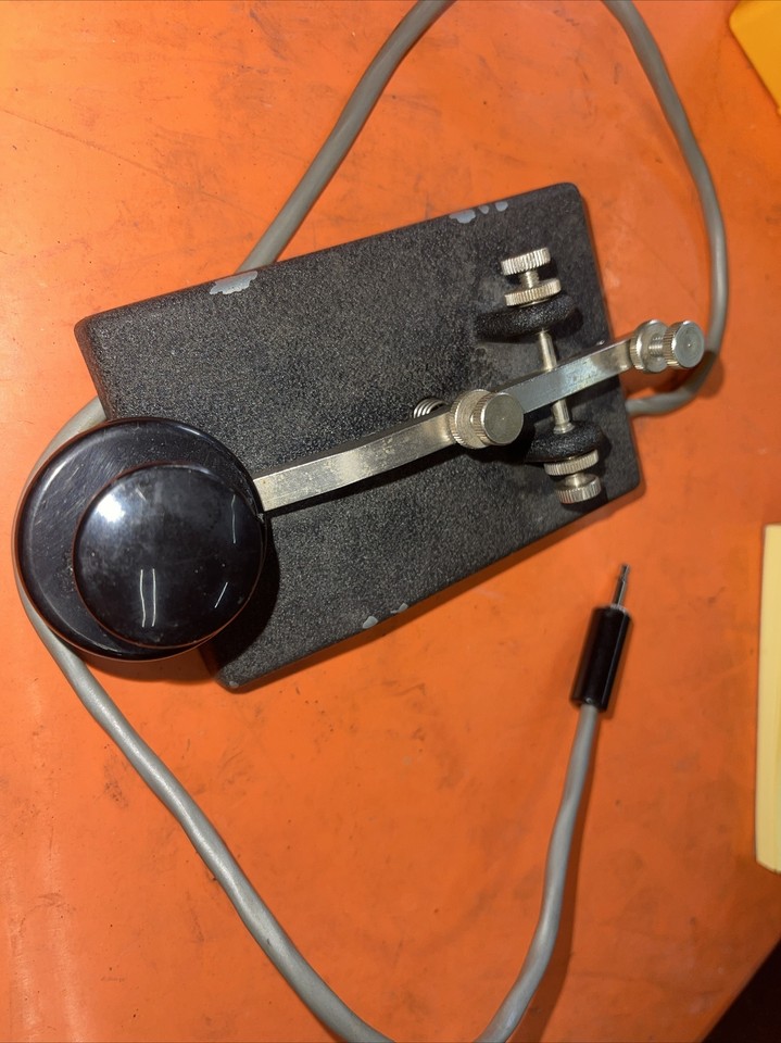 Wm M Nye Co Bellevue WA Telegraph Key Morse Code Insulated From Voltage ...