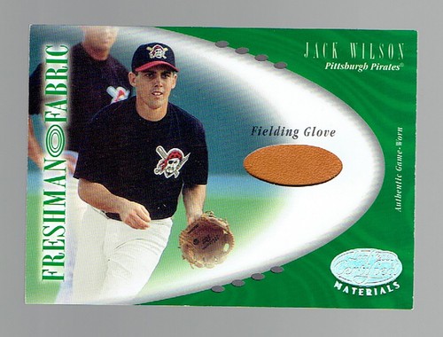 2001 Leaf Certified Materials Fielding Glove #160 Jack Wilson 186/200 ...