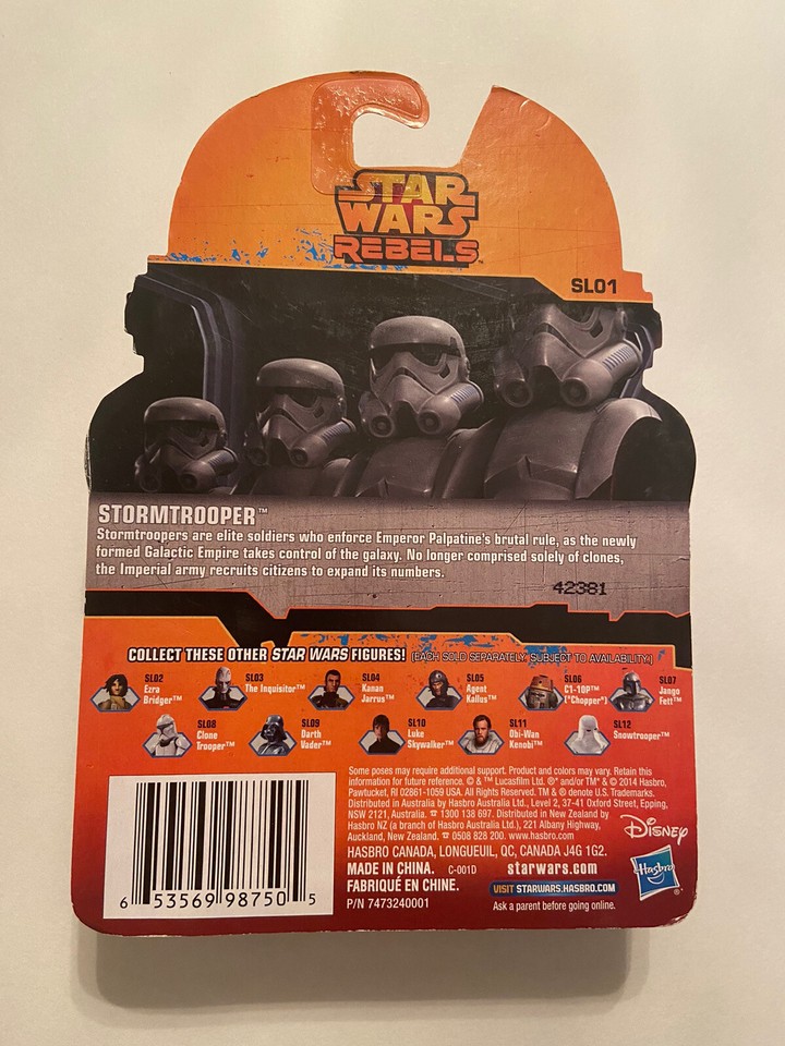 STAR WARS REBELS SAGA LEGENDS STORMTROOPER 3 3/4 INCH ACTION FIGURE SLO ...