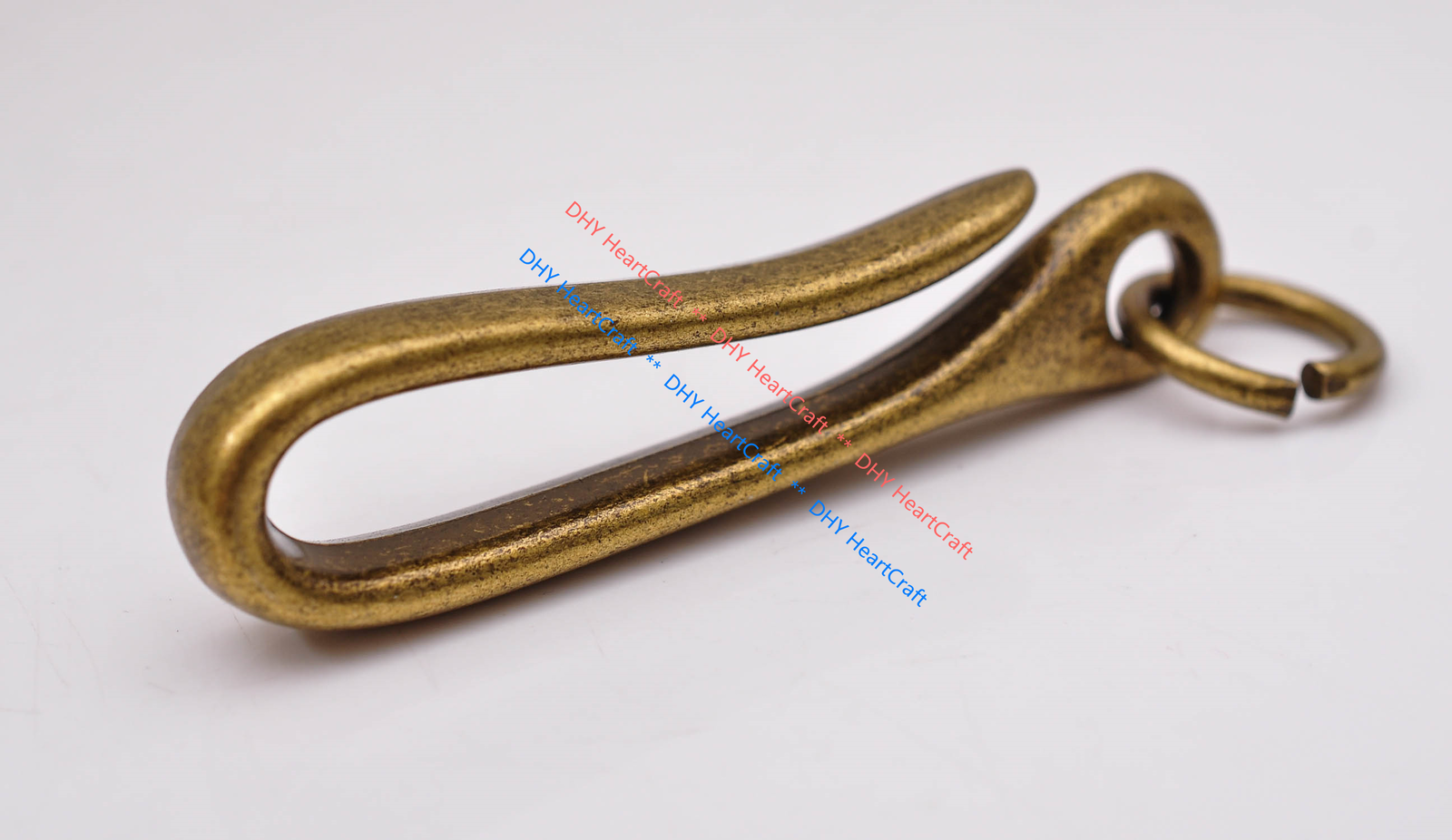 5pc Heavy Quality KeyChain Pocket Key Chain Clip Fish U Hook Antique ...