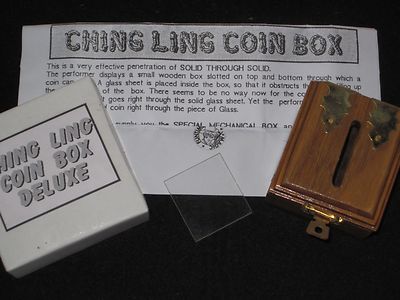 Ching Ling Coin Box Magic Trick- Close Up Coin Solid Through Solid ...