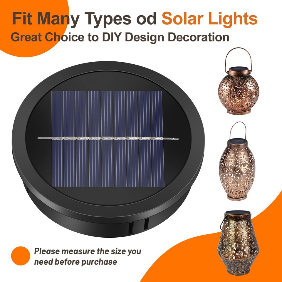 Replacement Solar Light Parts 2 Pack Lights Replacement TopWaterproof ...