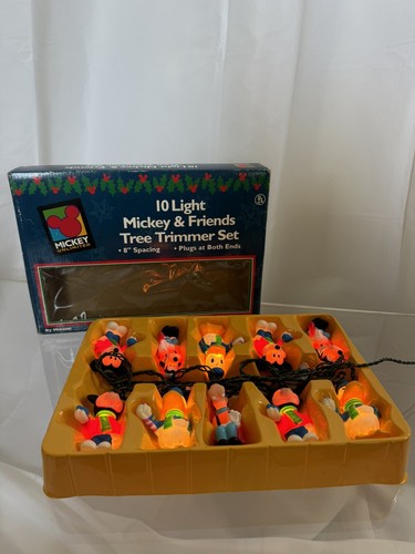 Disney Christmas Tree String Lights Mickey Mouse Goofy Donald - TESTED ...