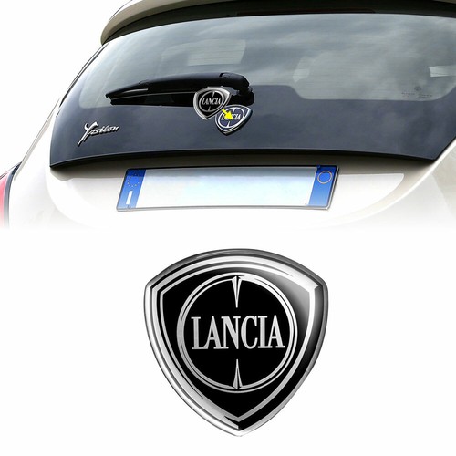 Lancia Sticker 3D Replacement Logo Badge Official, Rear Black | eBay