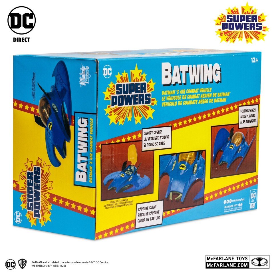 NEW DC Super Powers Retro Wave 1 Batwing Action Figure Vehicle ...