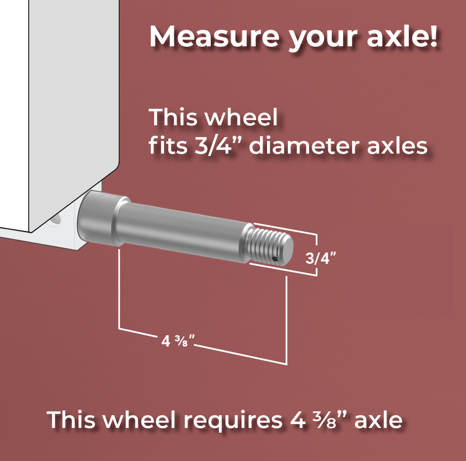 3/4" Bearing Log Splitter Wheel with Tire 4.8" wide X 8" diameter | eBay