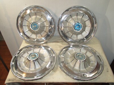 SET OF 4 1962 CHEVROLET CHEVY IMPALA BELAIR BISCAYNE HUBCAP WHEEL ...