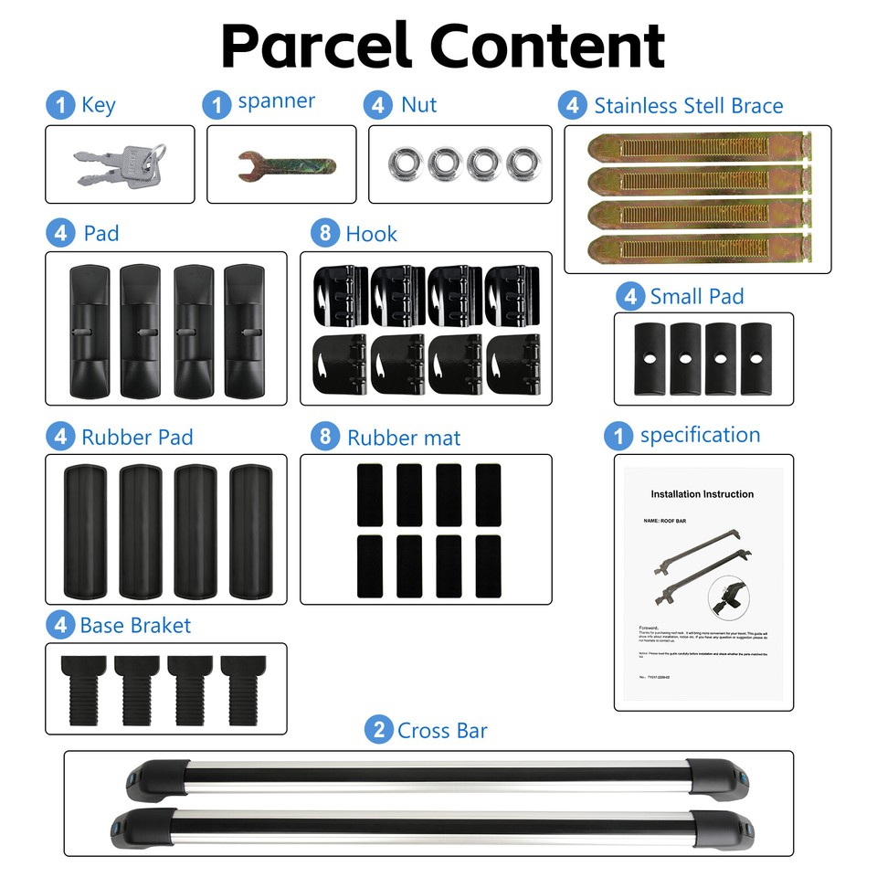 for Subaru Legacy Top Roof Racks Cross Bars Cargo Carrier Luggage ...