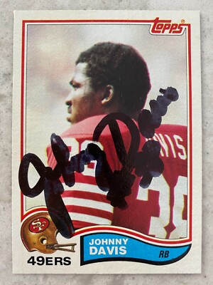 Johnny Davis signed SAN FRANCISCO 49ERS card 1982 Topps | eBay