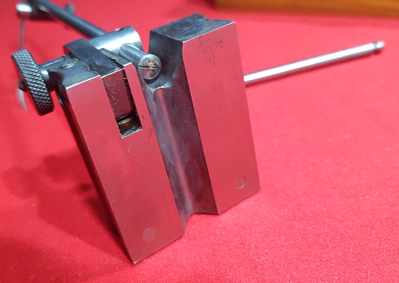 VINTAGE MOORE & WRIGHT NO.403 UNIVERSAL SURFACE GAUGE SCRIBE BLOCK ...