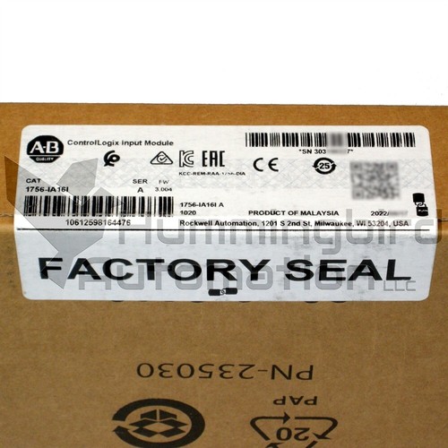 2022 Allen Bradley 1756-IA16I /A ControlLogix SEALED 120V AC Surplus ...