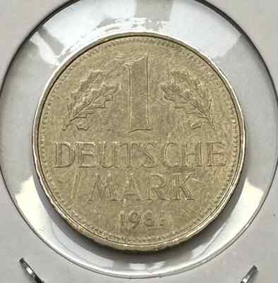 World Coin 1981 D German Federal Republic 1 Mark Copper-Nickel ...