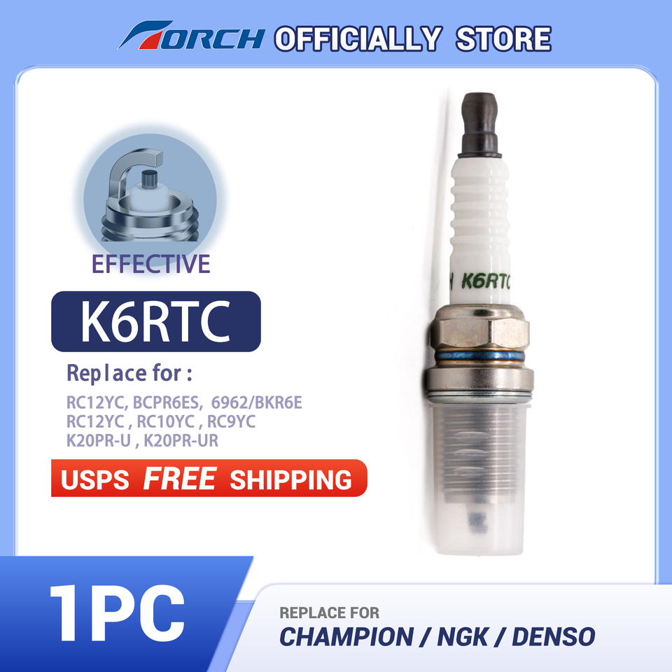 TORCH K6RTC Small Engine Spark Plug Replace for Champion RC12YC for NGK BKR6ES | eBay