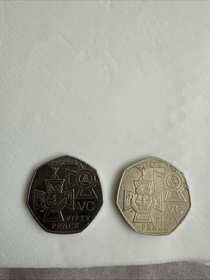 VERY RARE 2006 Queen Victoria Cross 50p Coin VC Fifty Pence Collectors ...