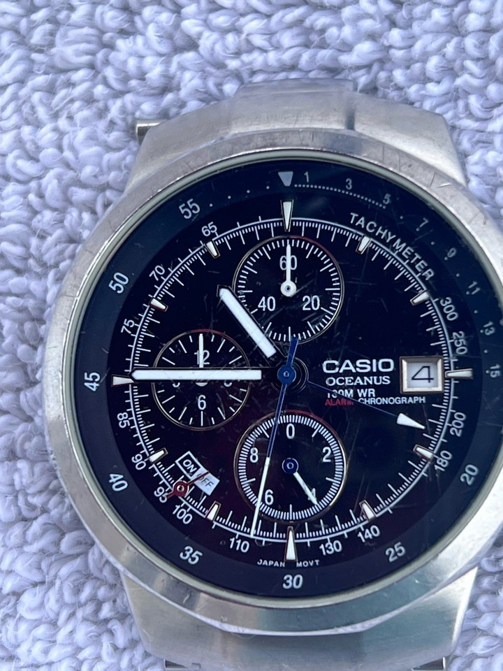 Casio Oceanus 10 bar 2714 OC-500 watch works fine! no band | eBay