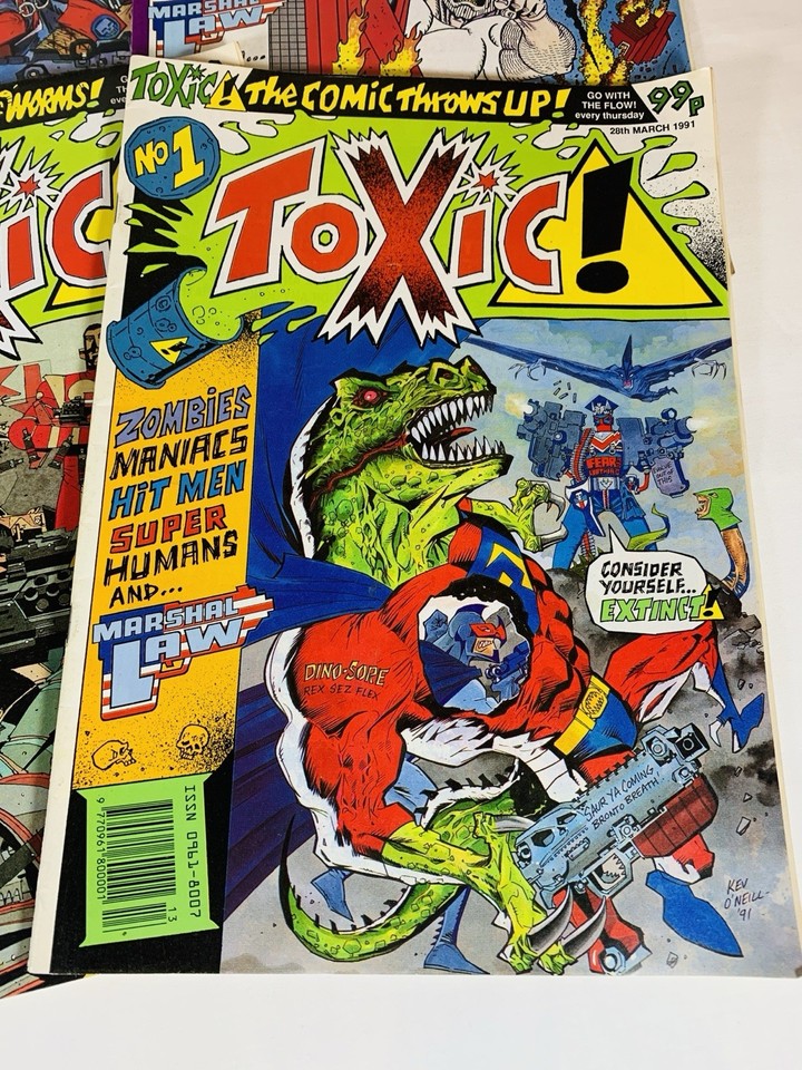 Toxic! Comic Issues 1-6 Bundle 1991 UK Apocalypse Comics Joblot Vintage ...