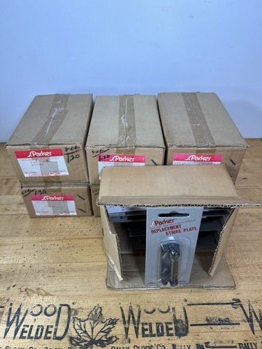 Lot of 69 NOS Screen & Storm Door Replacement Strike Plate Black -S ...