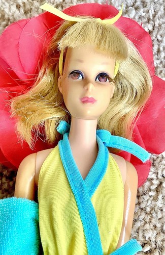 Vintage FRaNCiE DoLL 60s Barbie MOD LaSHeS BLonde Honey Swimsuit ...