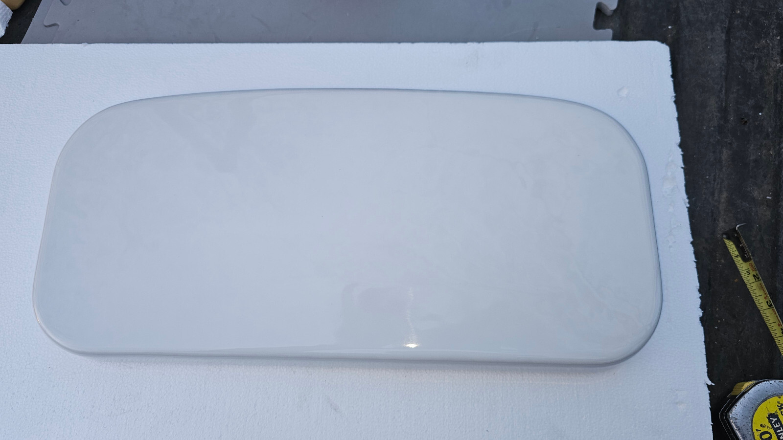 24DD39 TOILET TANK LID, ELJER 1190 00, 2899, WHITE, FLUSHMATE, 20-3/4 ...
