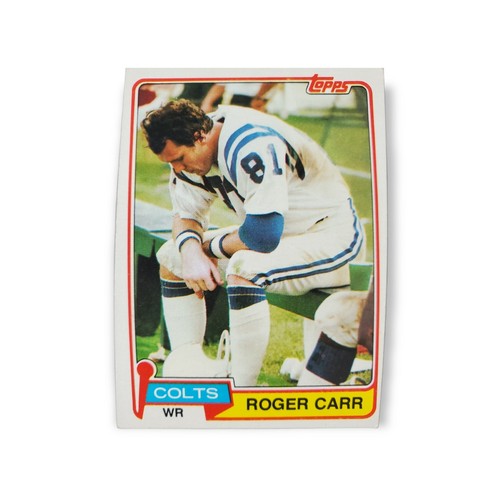 1981 Topps Football Roger Carr Card #245 Baltimore Colts Trading Card ...