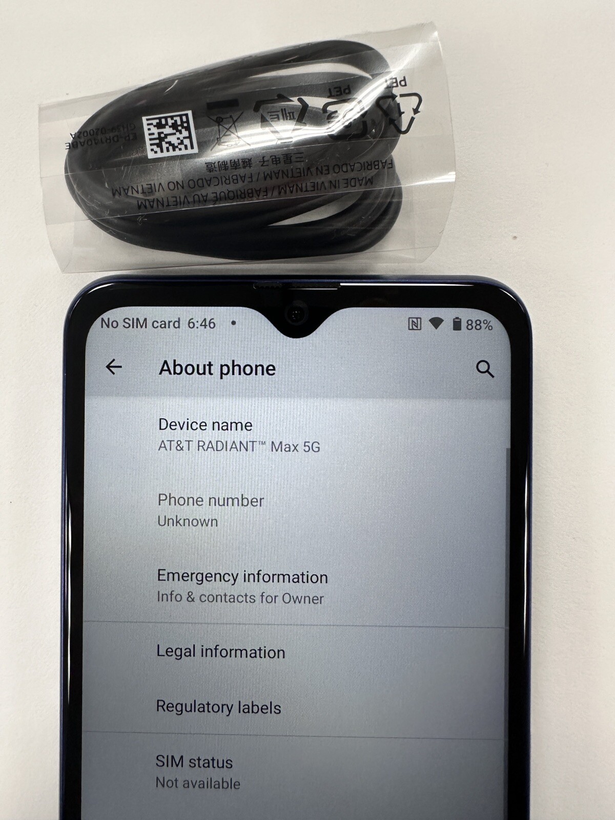 AT&T Radiant Max 5G 64GB 4GB RAM - **AT&T LOCKED** 48MP Blue ...