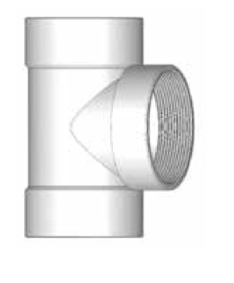 PLASTIC TRENDS D1 1010-6 10X10X6 TEST TEE NEW 950601 | eBay