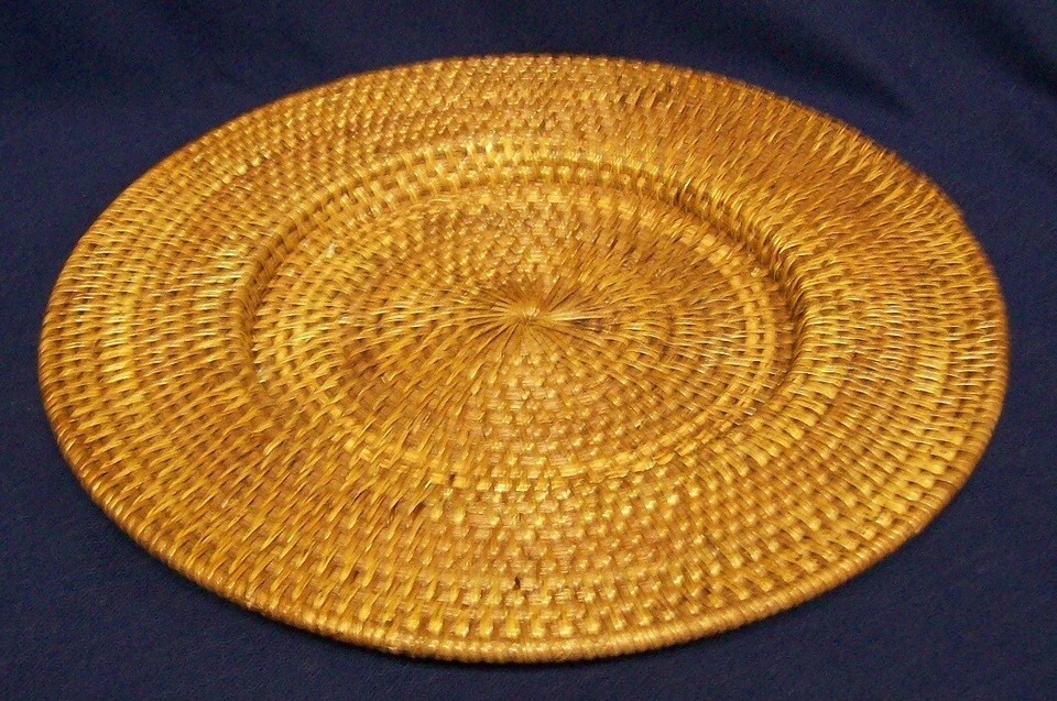 Restaurant Equipment Bar Supplies ROUND BROWN BASKET WEAVE TRIVET W ...