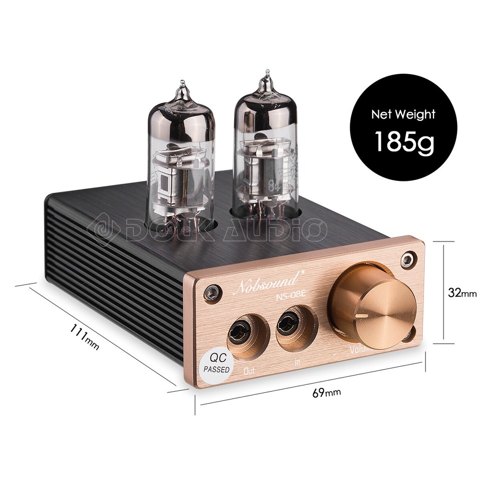 Nobsound Mini Vacuum Tube Headphone Amplifier Stereo HiFi Audio ...