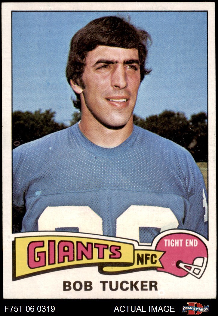1975 Topps #255 Bob Tucker Giants-FB Bloomsburgh St 6.5 - EX/MT+ | eBay