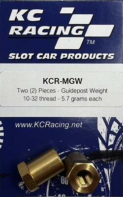 Guidepost Weight - (2) Pieces - KC Racing - 1/24 Slot Car Drag Racing ...