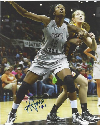 KAYLA ALEXANDER Signed 8 x 10 photo WNBA Basketball SAN ANTONIO Stars ...