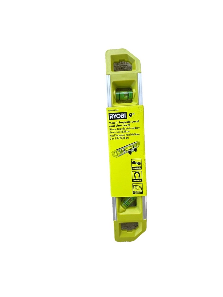🆕 RYOBI 48”/ 24” Magnetic Box Level Combo Set & 9” Torpedo level W ...